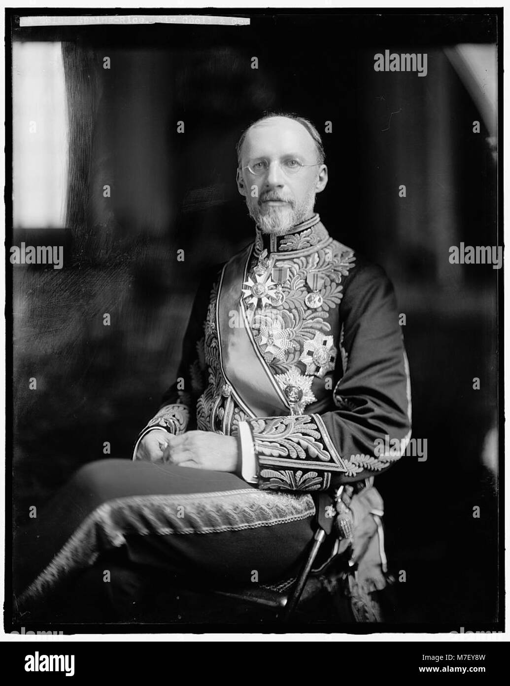 A portrait of Sir Cecil Spring-Rice, a prominent British diplomat and ...