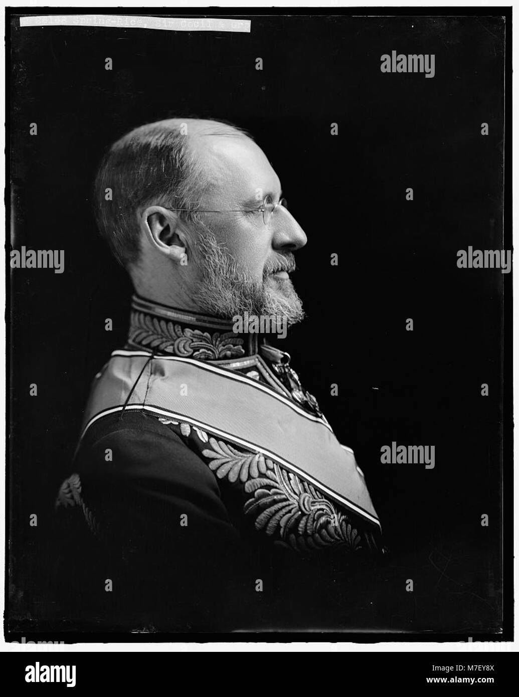 Portrait of Sir Cecil Spring-Rice, a British diplomat, known for his ...
