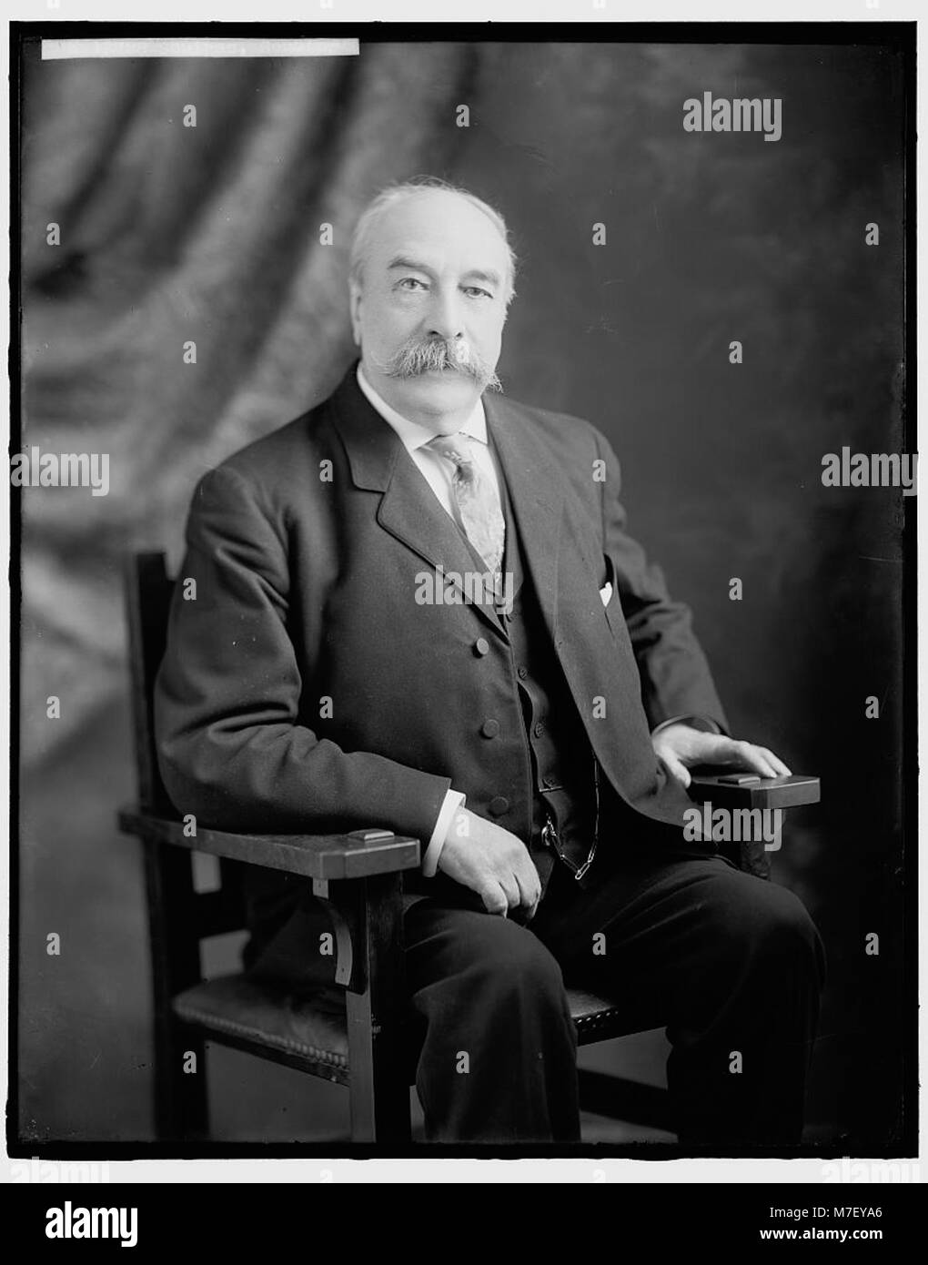 Senator Squires, portrayed in a historical photograph, documenting the ...