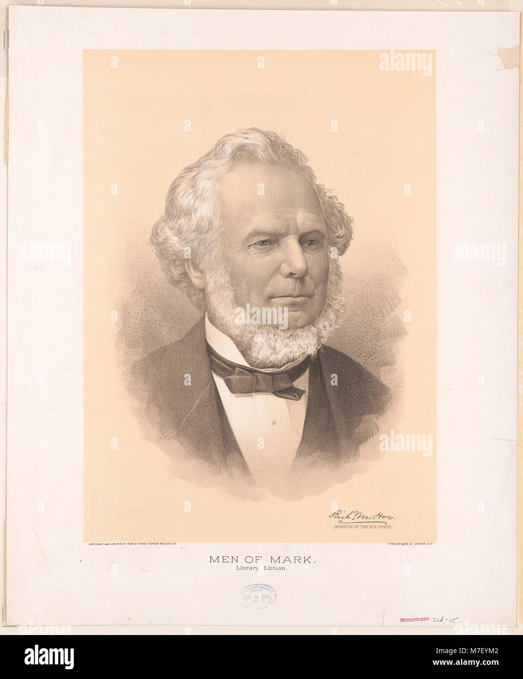 Richard hoe hi-res stock photography and images - Alamy