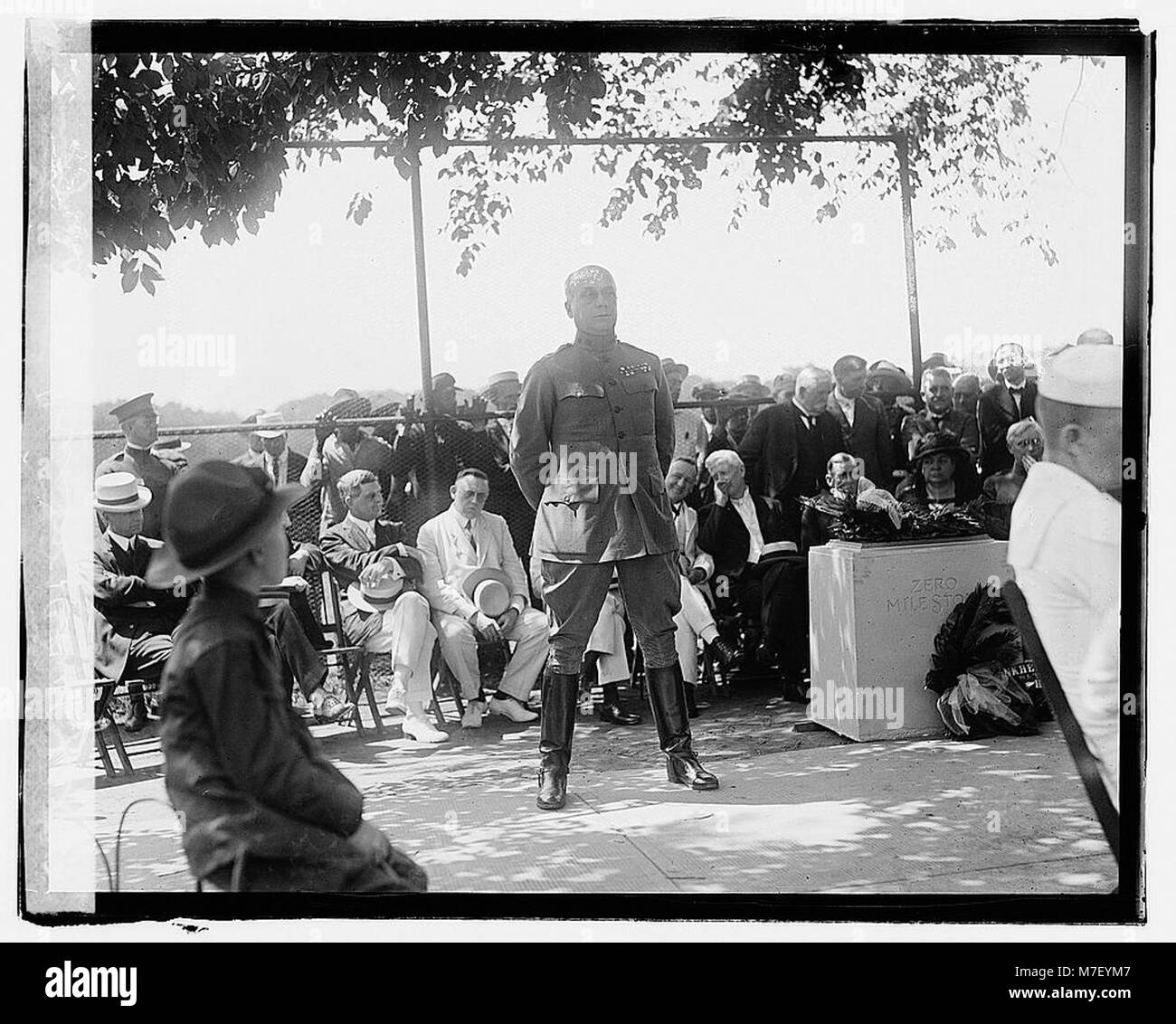 This photograph depicts General Wright at the beginning of a ...