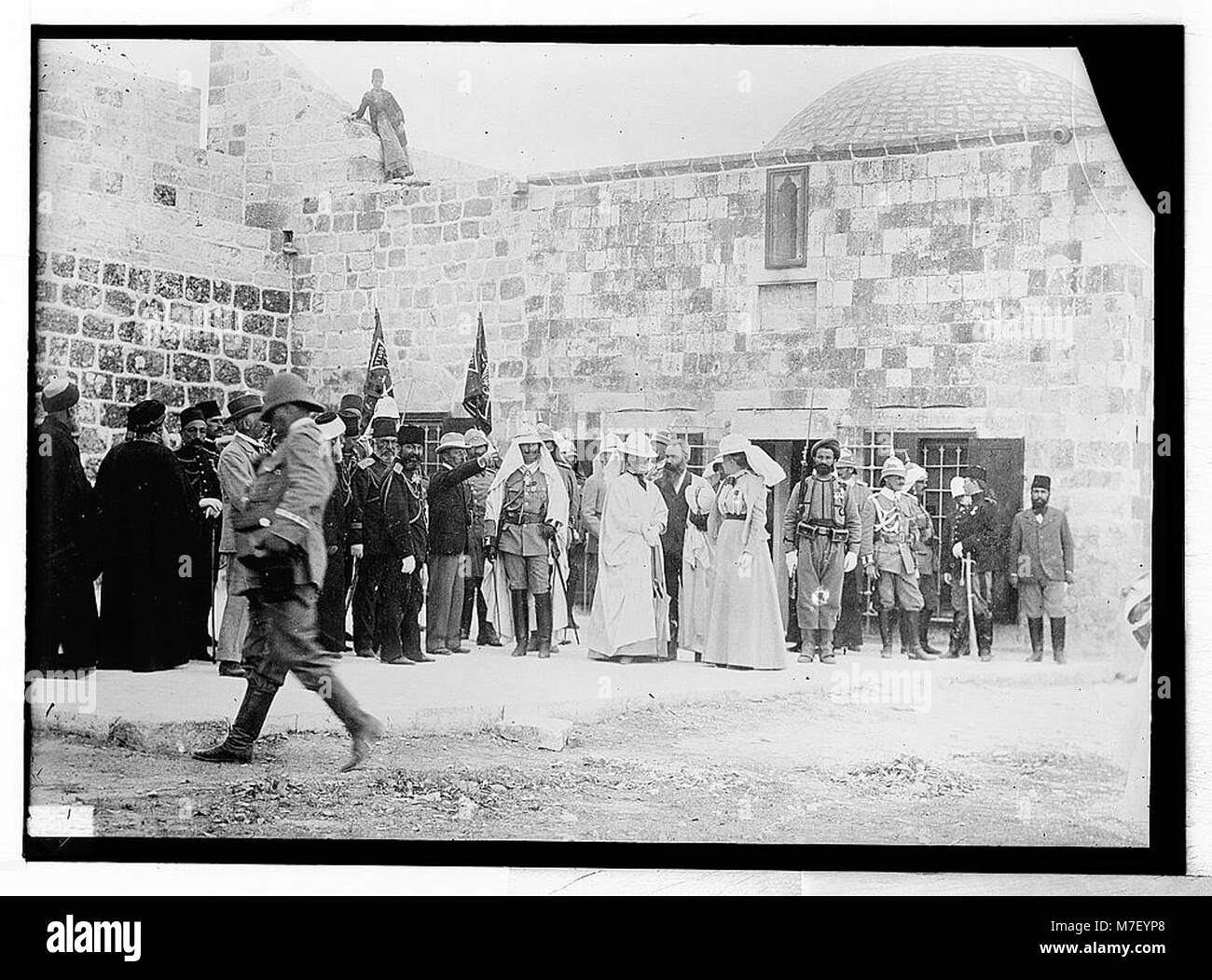 State visit to Jerusalem of Wilhelm II of Germany in 1898. Emperor and ...