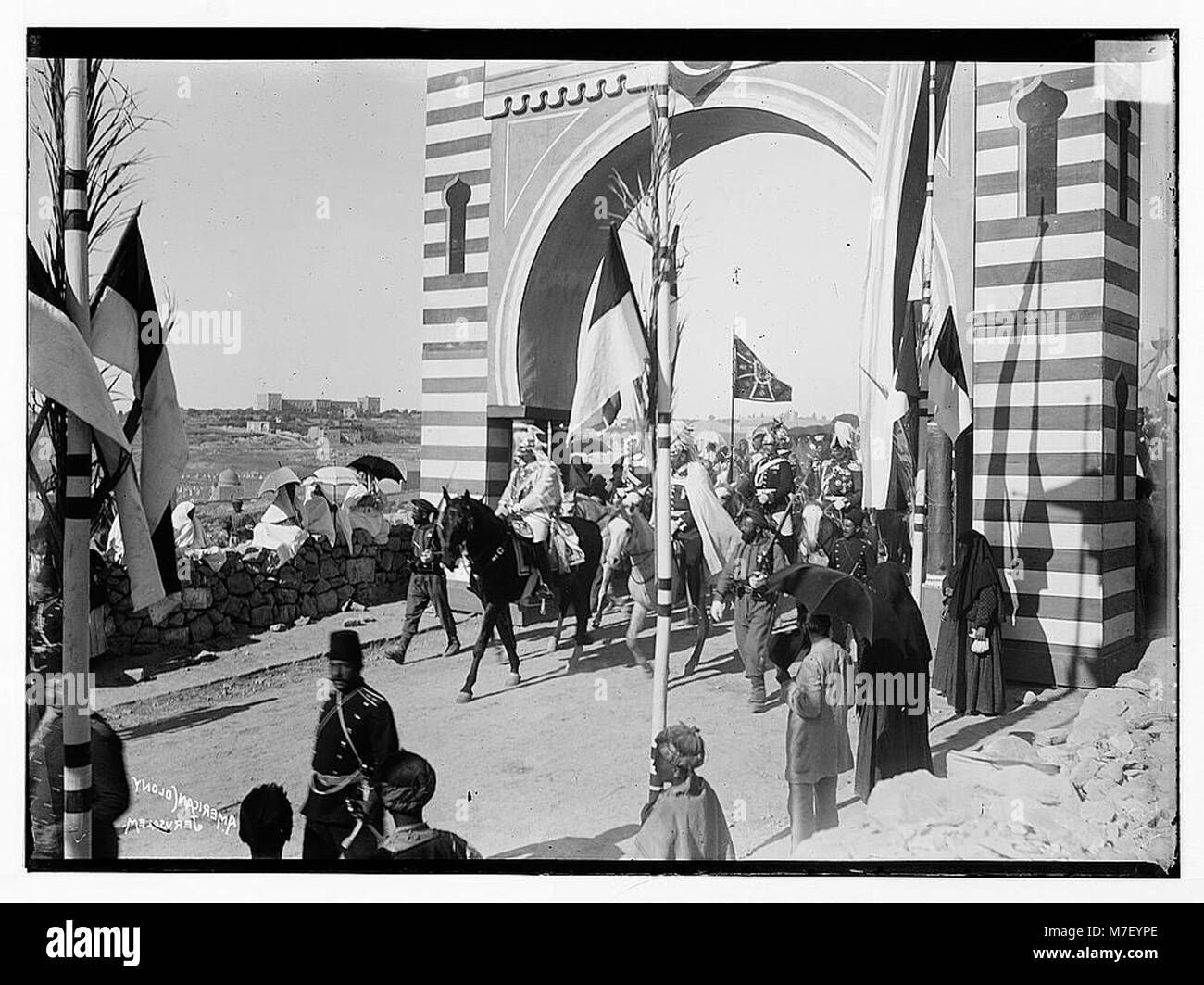 Emperor Wilhelm II of Germany during his state visit to Jerusalem in ...