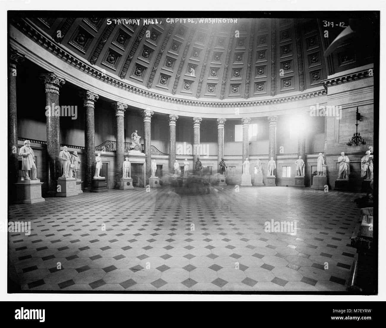 Interior view of Statuary Hall in the U.S. Capitol, showcasing the ...