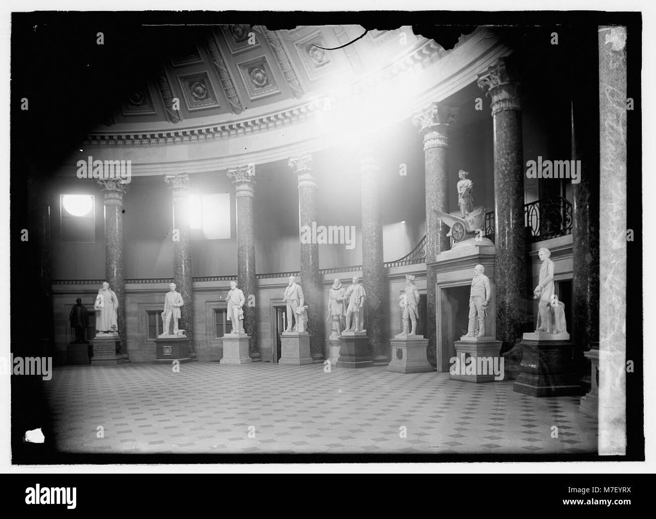 An interior view of Statuary Hall in the U.S. Capitol, showcasing the ...