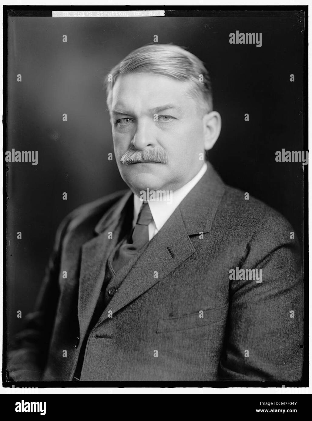 A portrait of Dr. S.W. Stratton, capturing the formal appearance of a ...