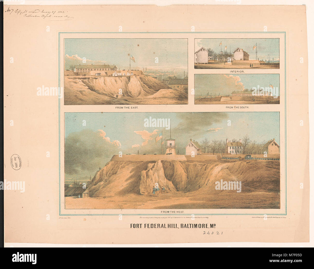 This photograph depicts Fort Federal Hill in Baltimore, Maryland, an ...