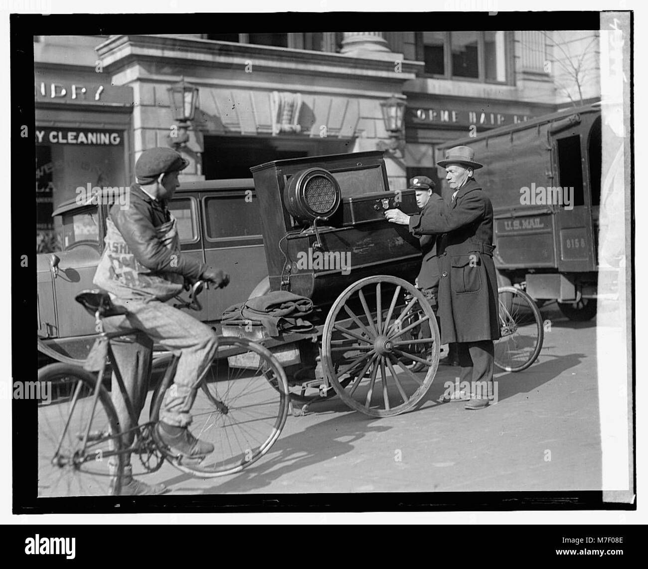 Business man bicycle Black and White Stock Photos & Images - Alamy