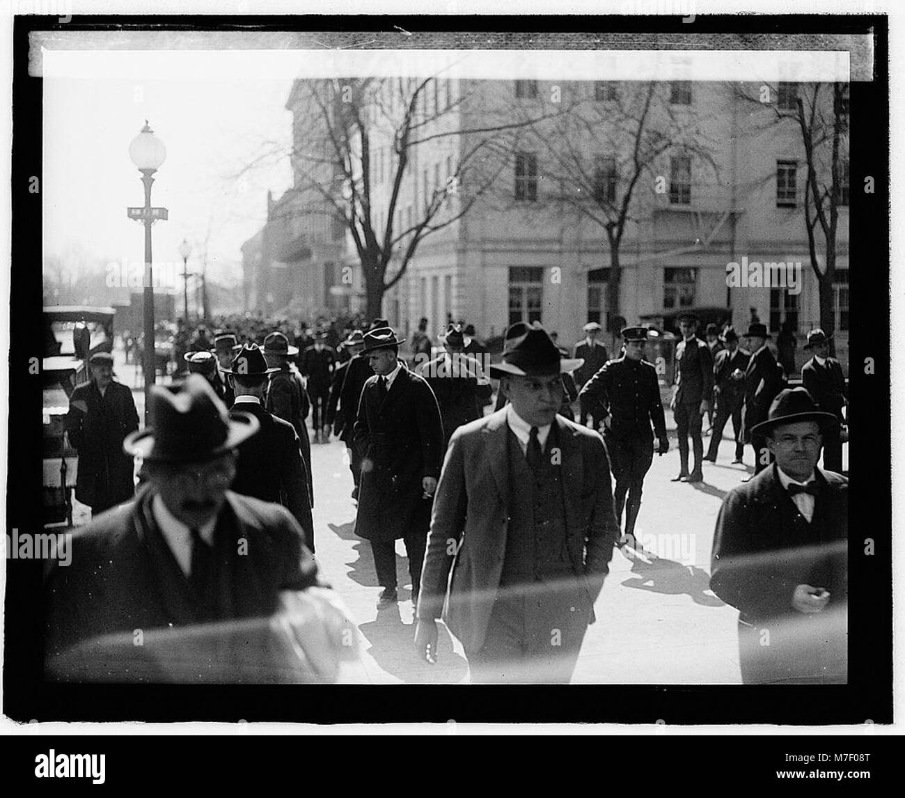 A street scene from 1918, capturing daily life and the environment of ...