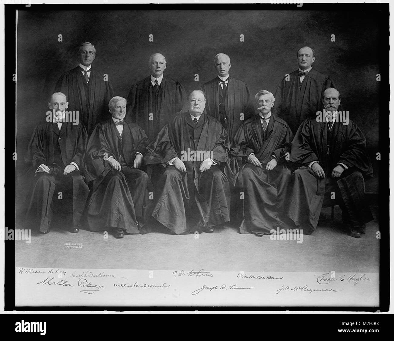 A photograph of the U.S. Supreme Court with the signatures of notable ...