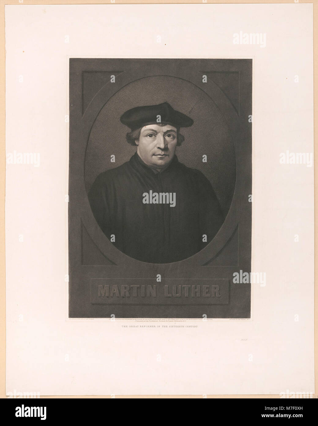 Portrait of Martin Luther, the German theologian and leader of the ...