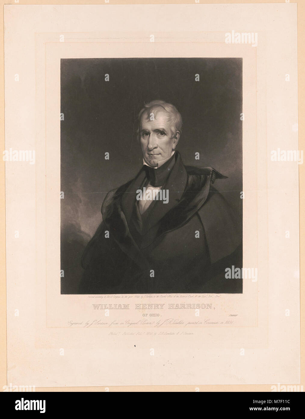This image shows William Henry Harrison, the 9th president of the ...