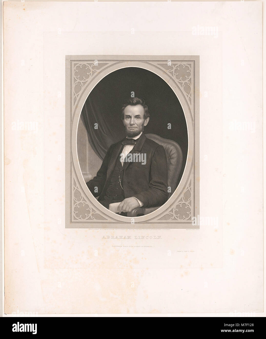 A powerful portrait of Abraham Lincoln, the 16th President of the ...