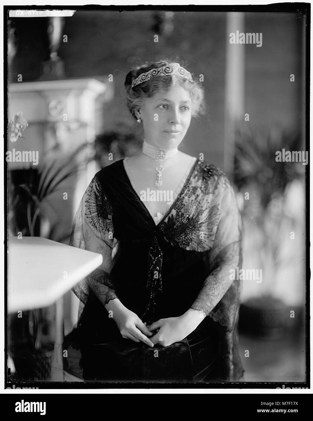 A portrait of Mrs. William Howard Taft, wife of the 27th U.S. President ...