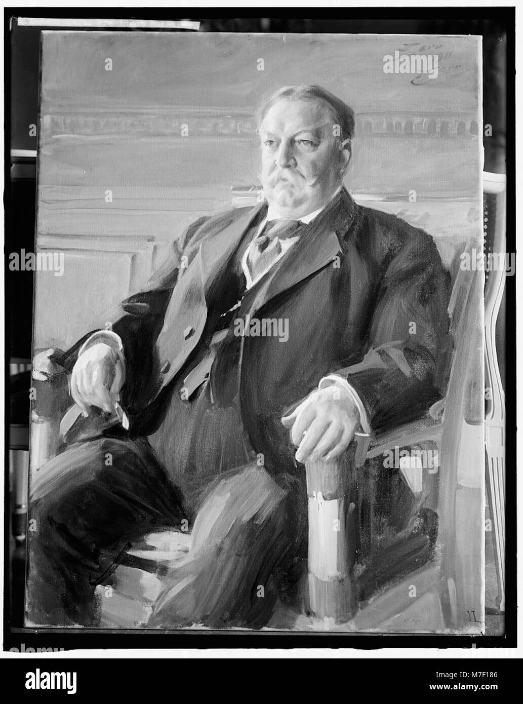 A portrait painting of President William Howard Taft, created by artist ...