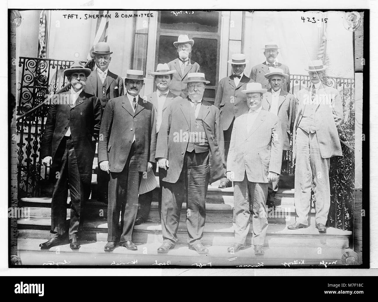 This photograph features William Howard Taft, along with Sherman and ...