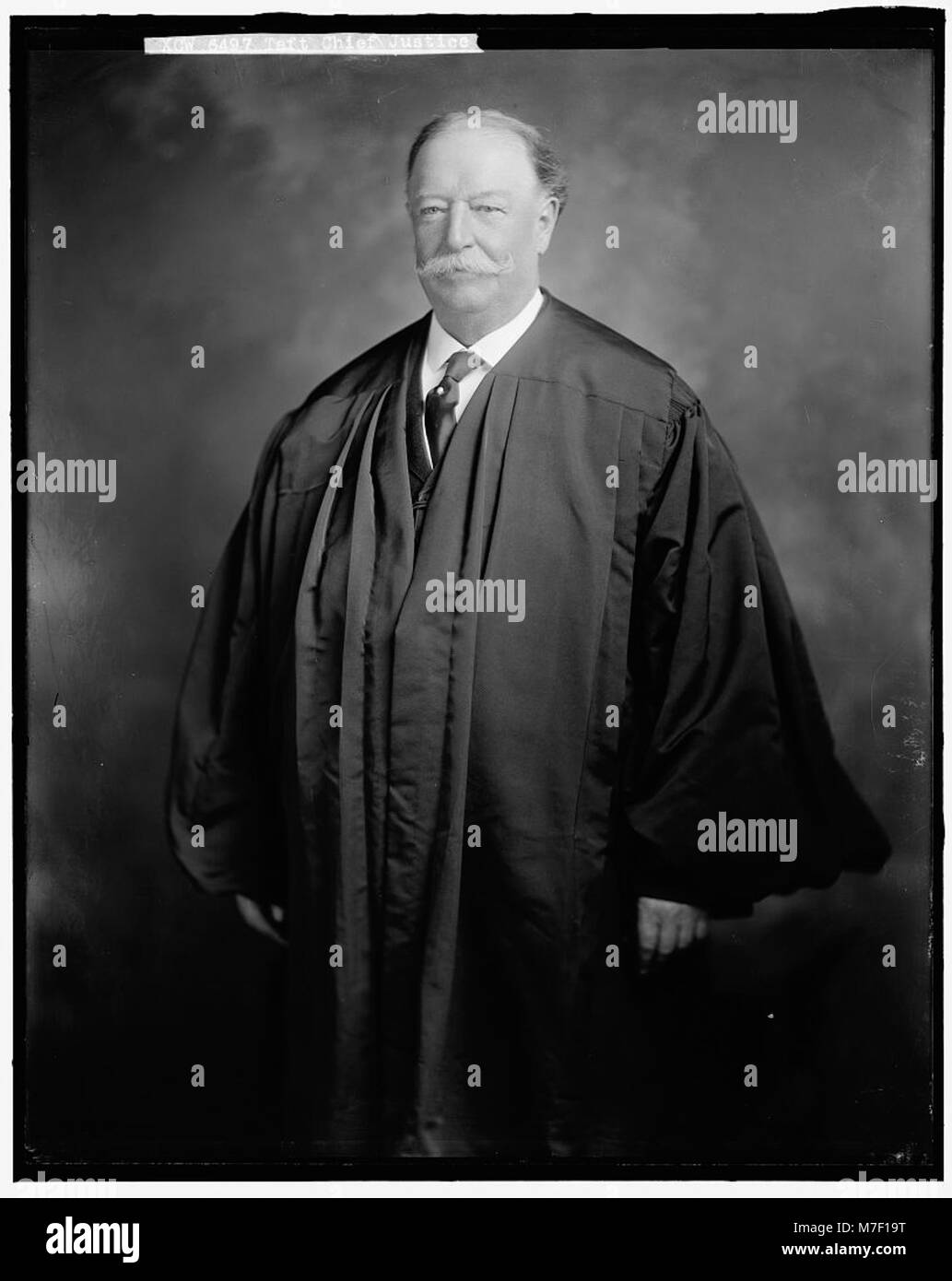 A portrait of William Howard Taft during his tenure as Chief Justice of ...