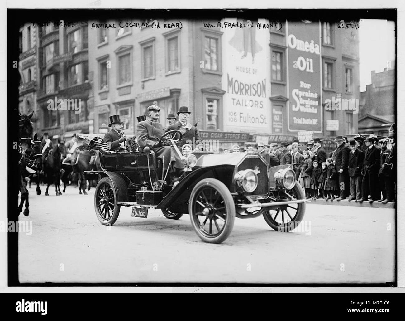 President William H. Taft arrives in New York, with Admiral Coghlan and ...