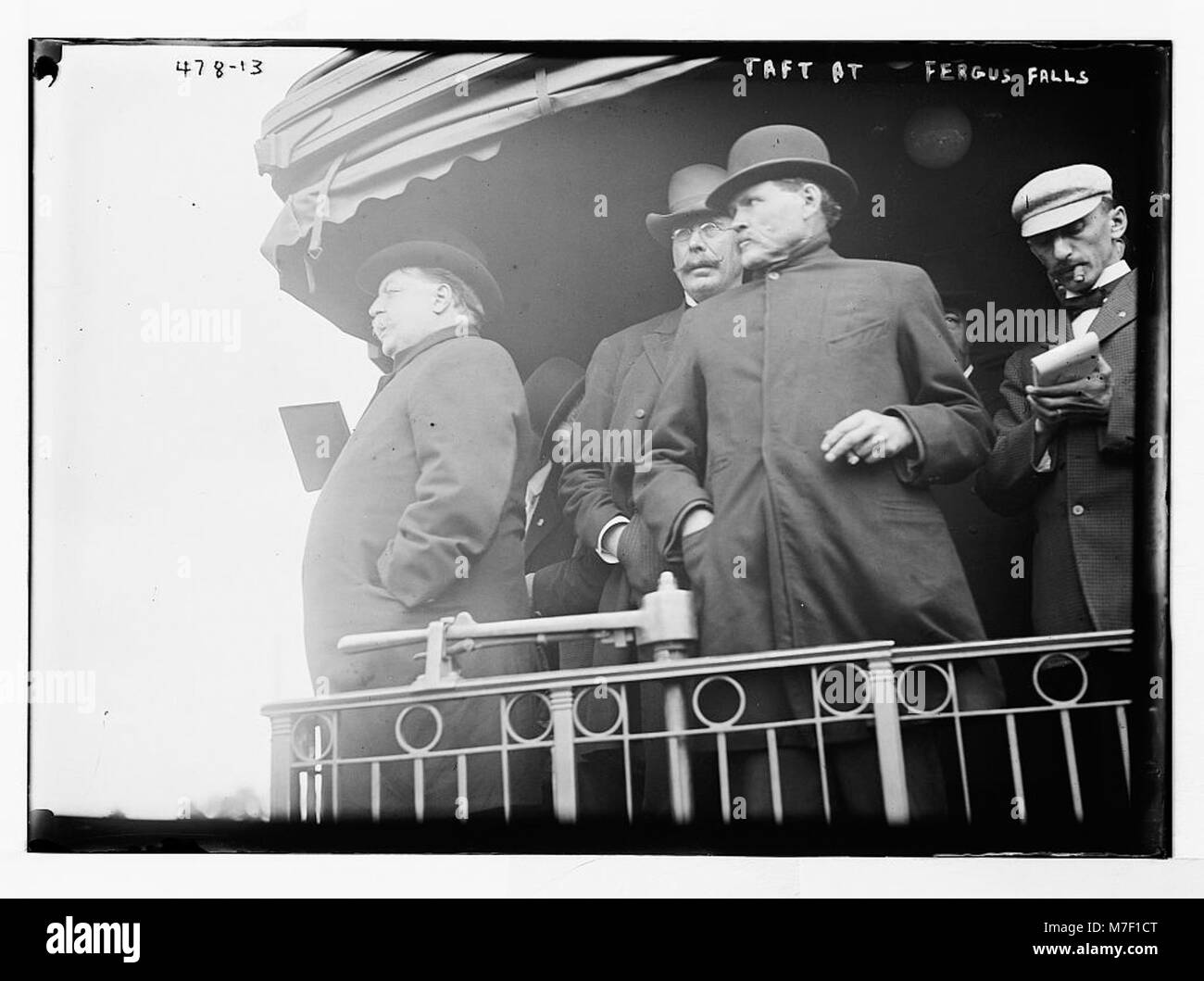 Photograph of President William Howard Taft taken at Fergus Falls. The ...