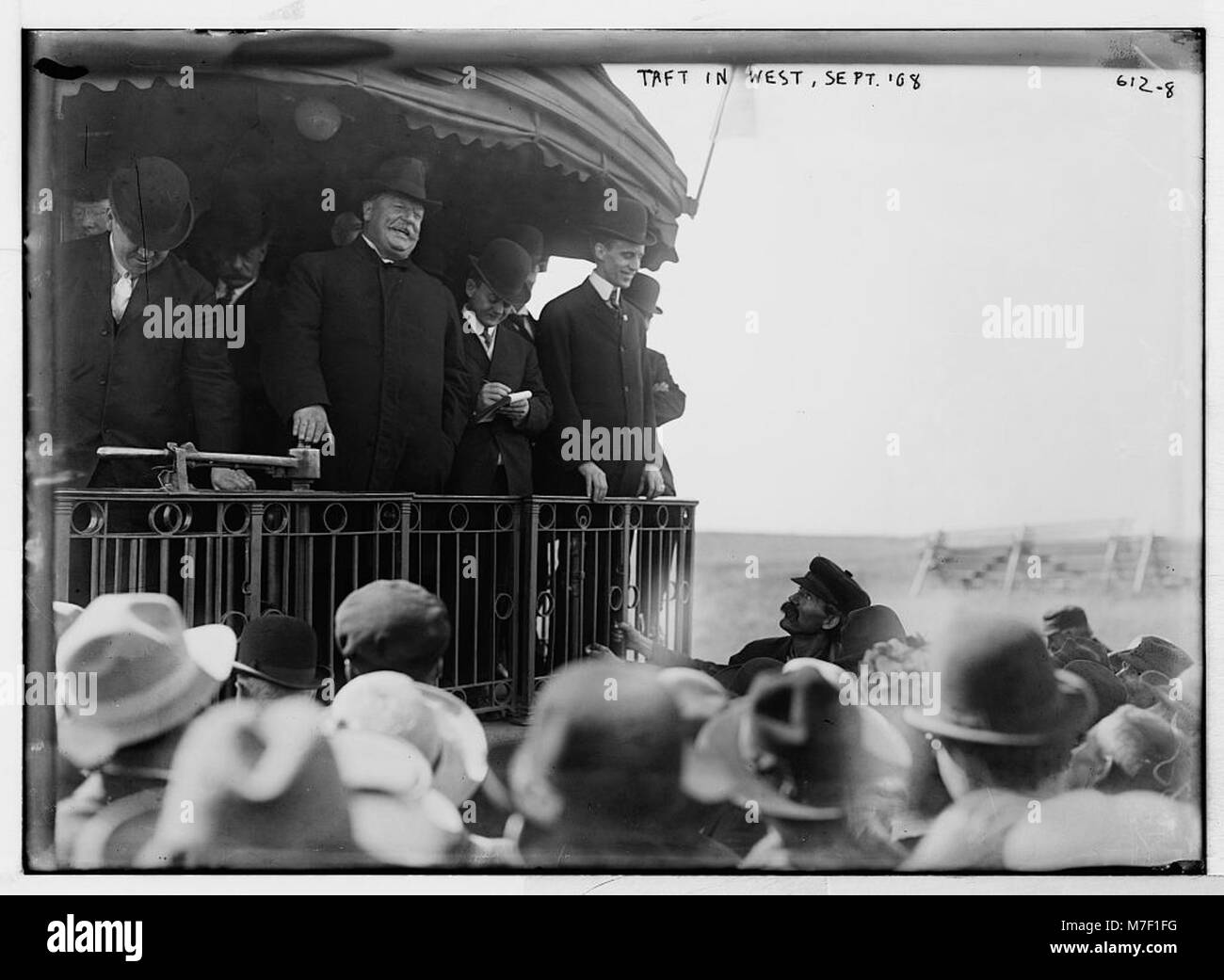 A photograph of President William Howard Taft during his visit to the ...