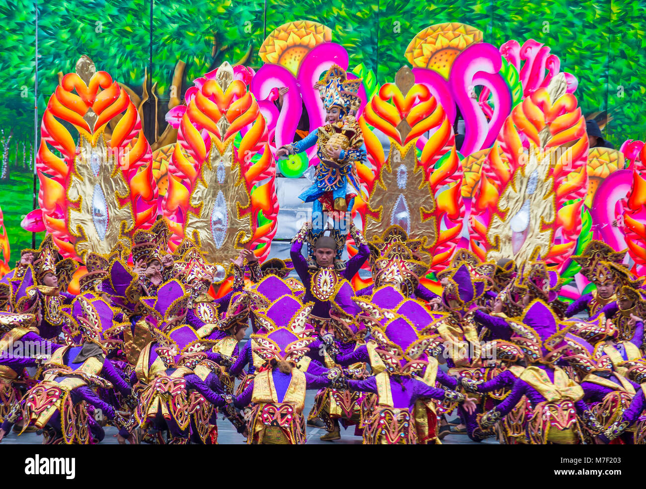 Participants in the Sinulog festival in Cebu city Philippines Stock ...