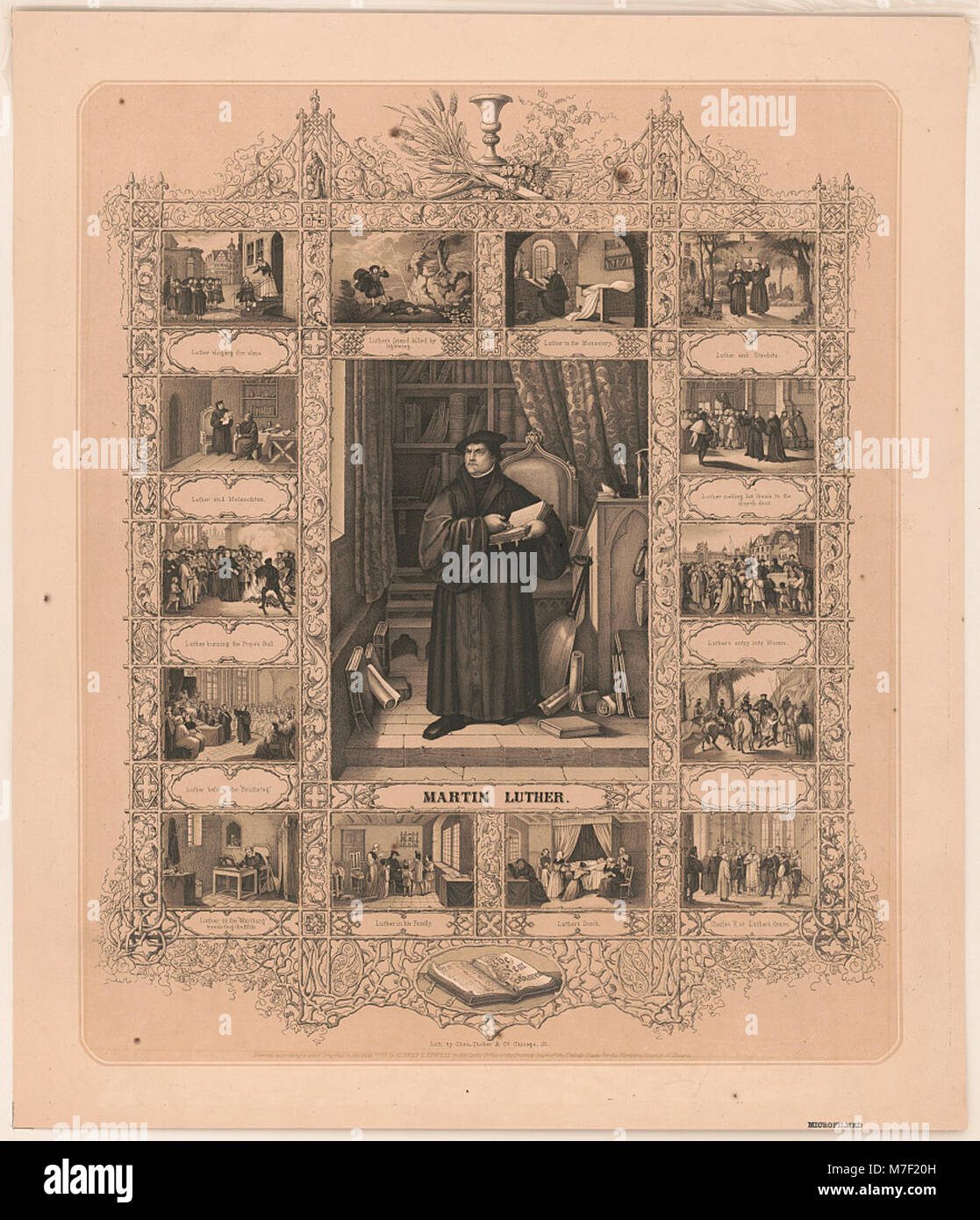 A portrait of Martin Luther, the 16th-century German theologian and key ...