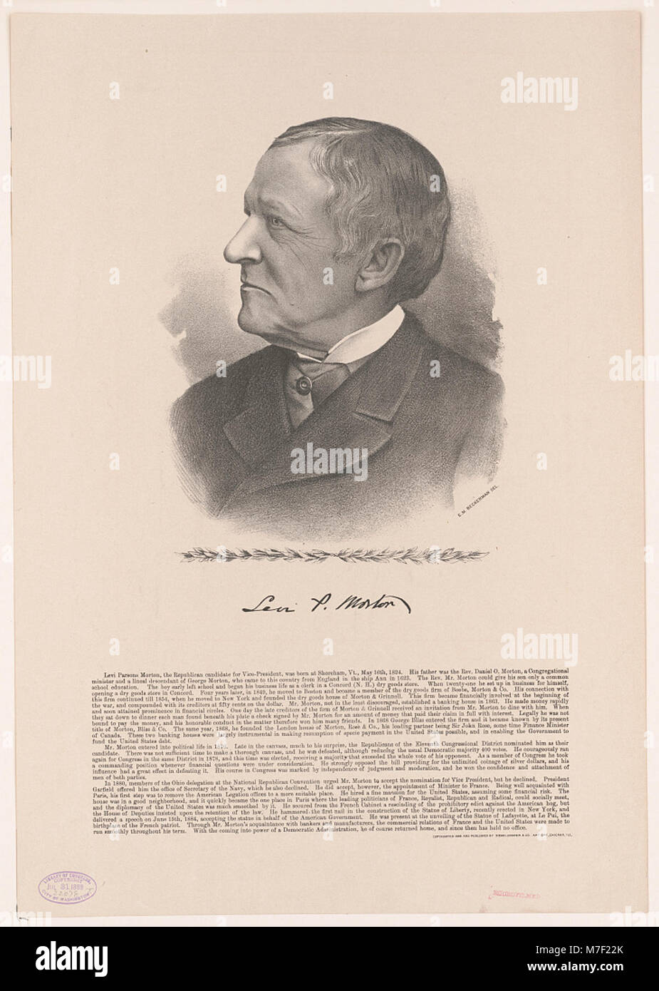 Levi p morton portrait hi-res stock photography and images - Alamy