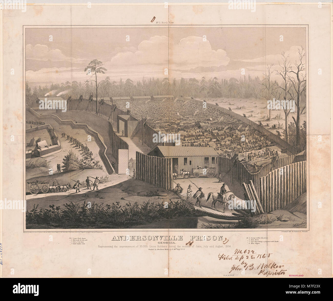 Andersonville prison, located in Georgia, was a notorious Confederate ...