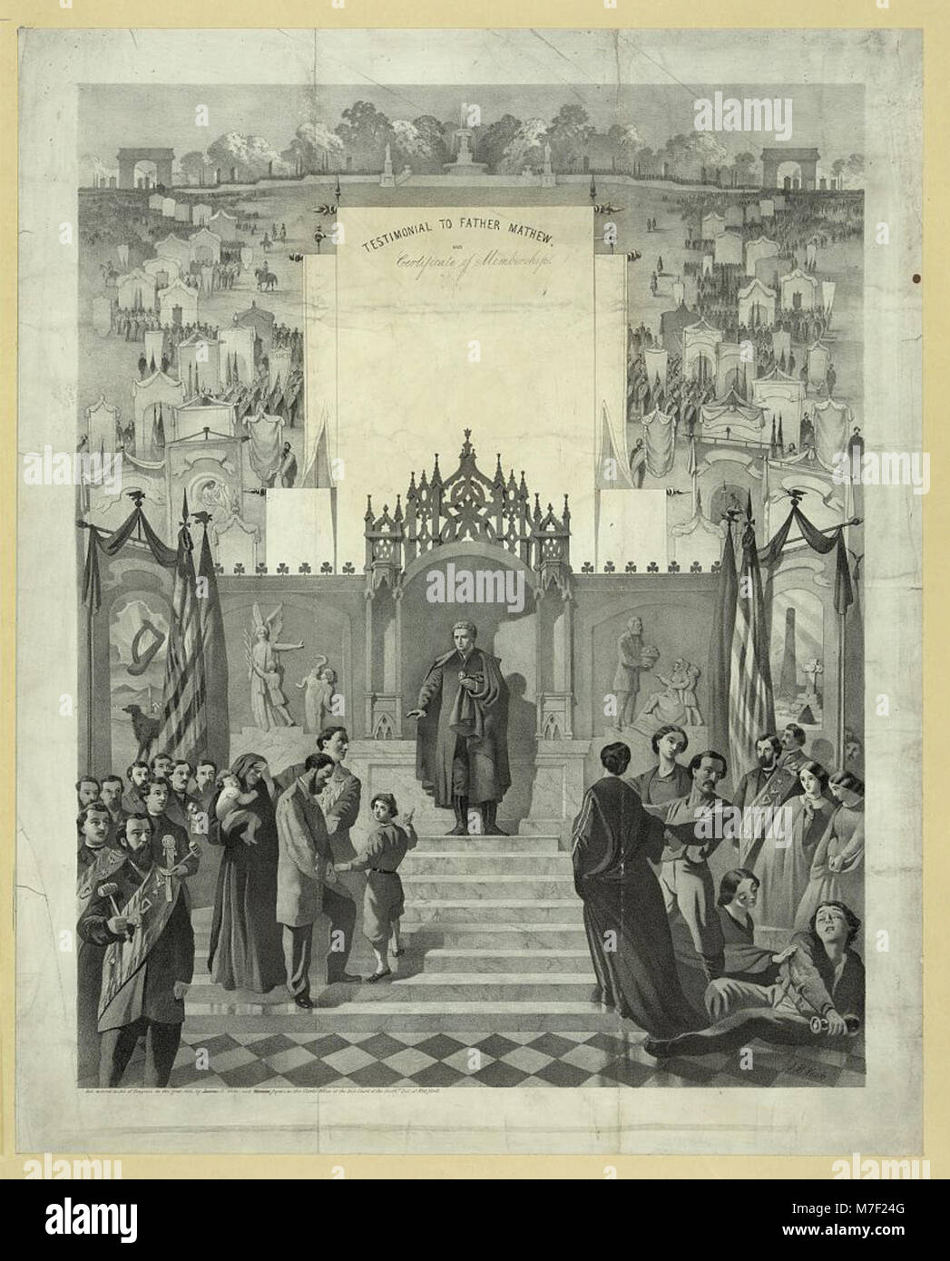 A tribute to Father Mathew, a prominent Irish temperance leader known ...