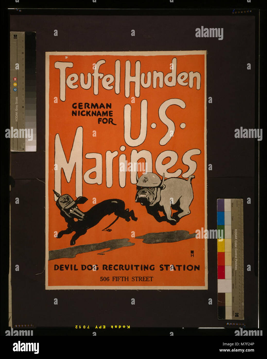A photograph of the U.S. Marines Devil Dog recruiting station at 506 ...