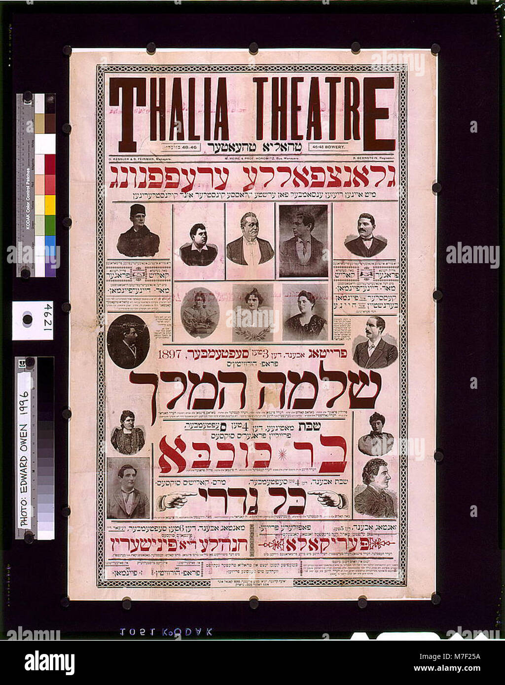 A promotional image of the Thalia Theatre's grand opening with a large ...
