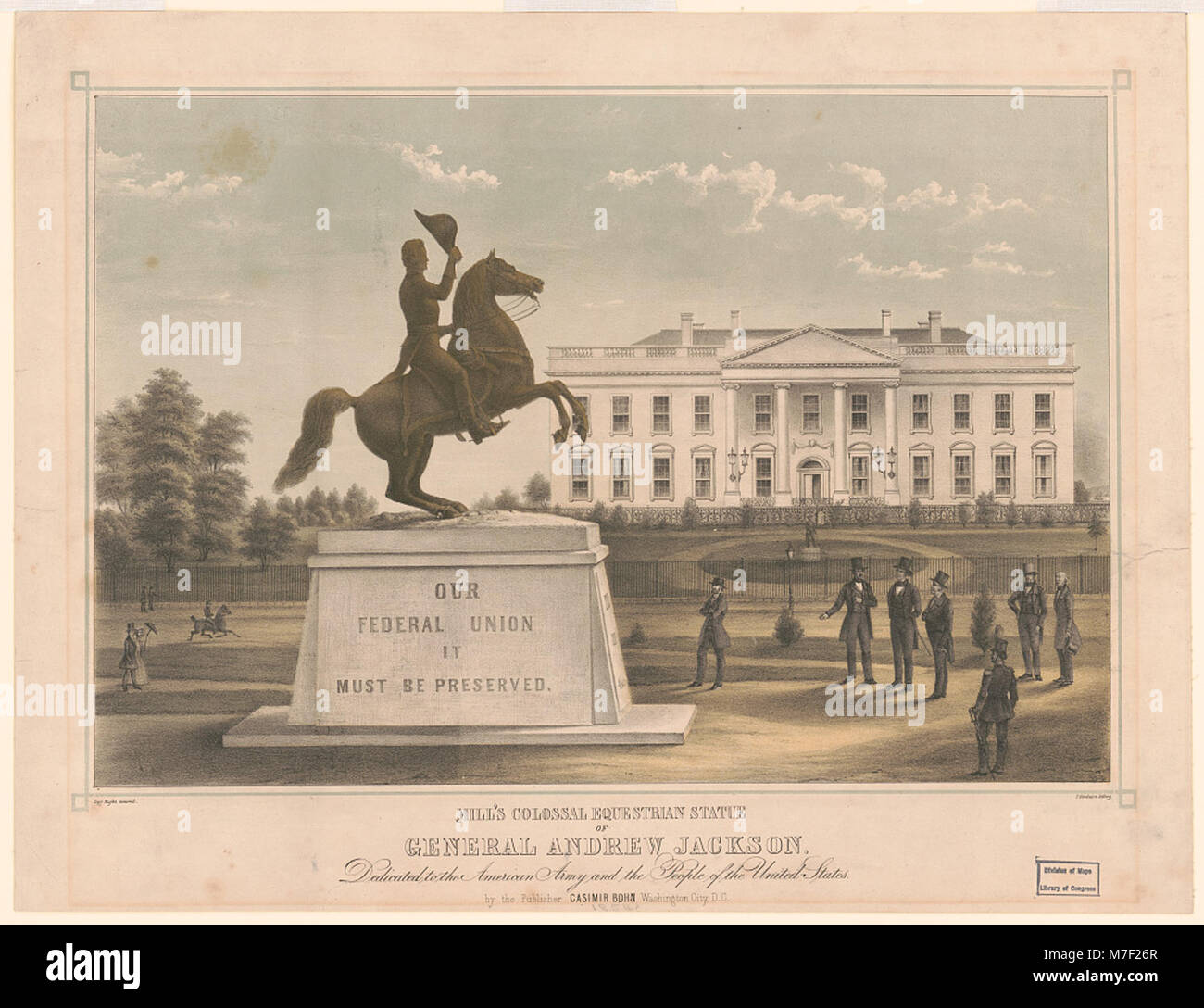 The colossal equestrian statue of General Andrew Jackson stands ...