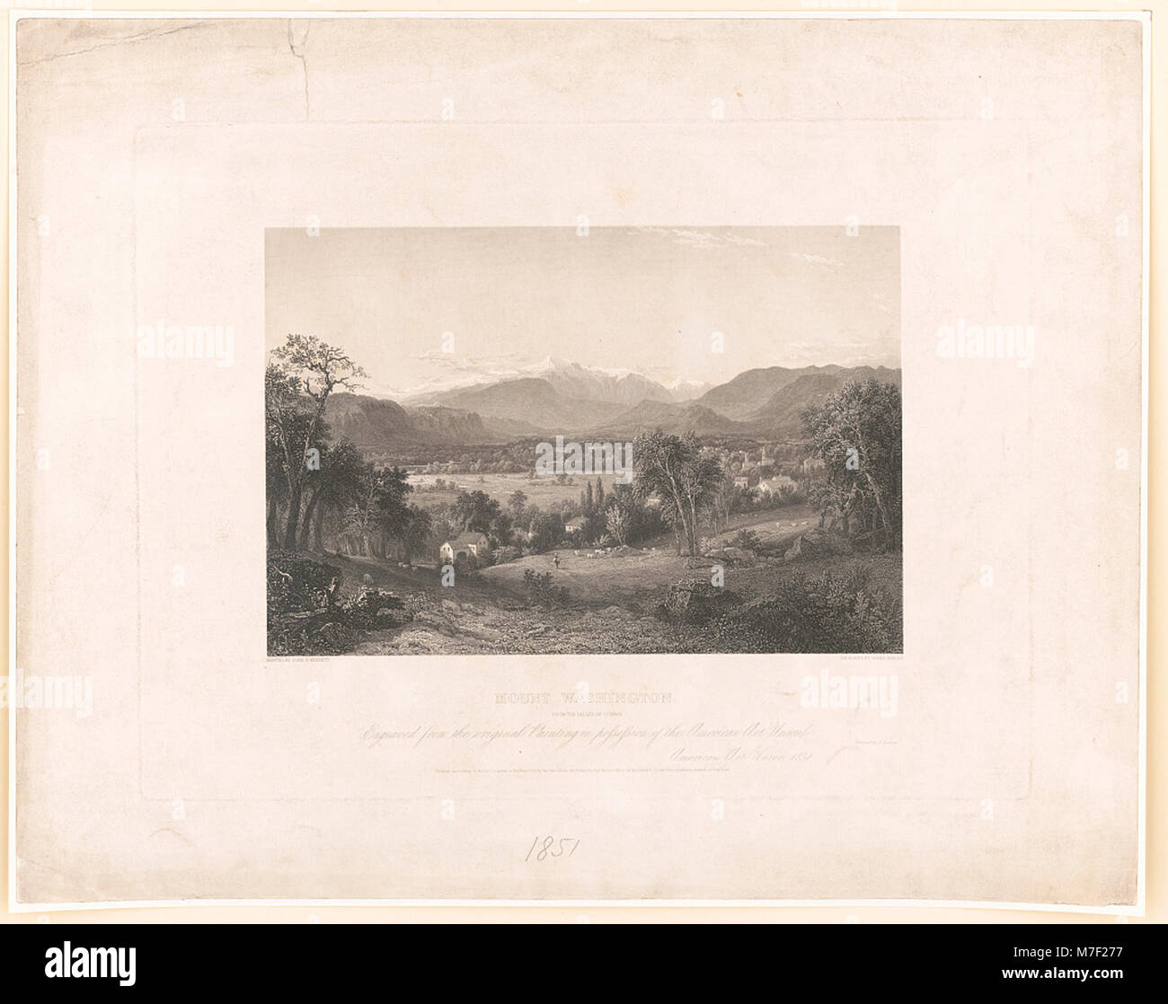 This photograph shows Mount Washington as viewed from the Valley of ...