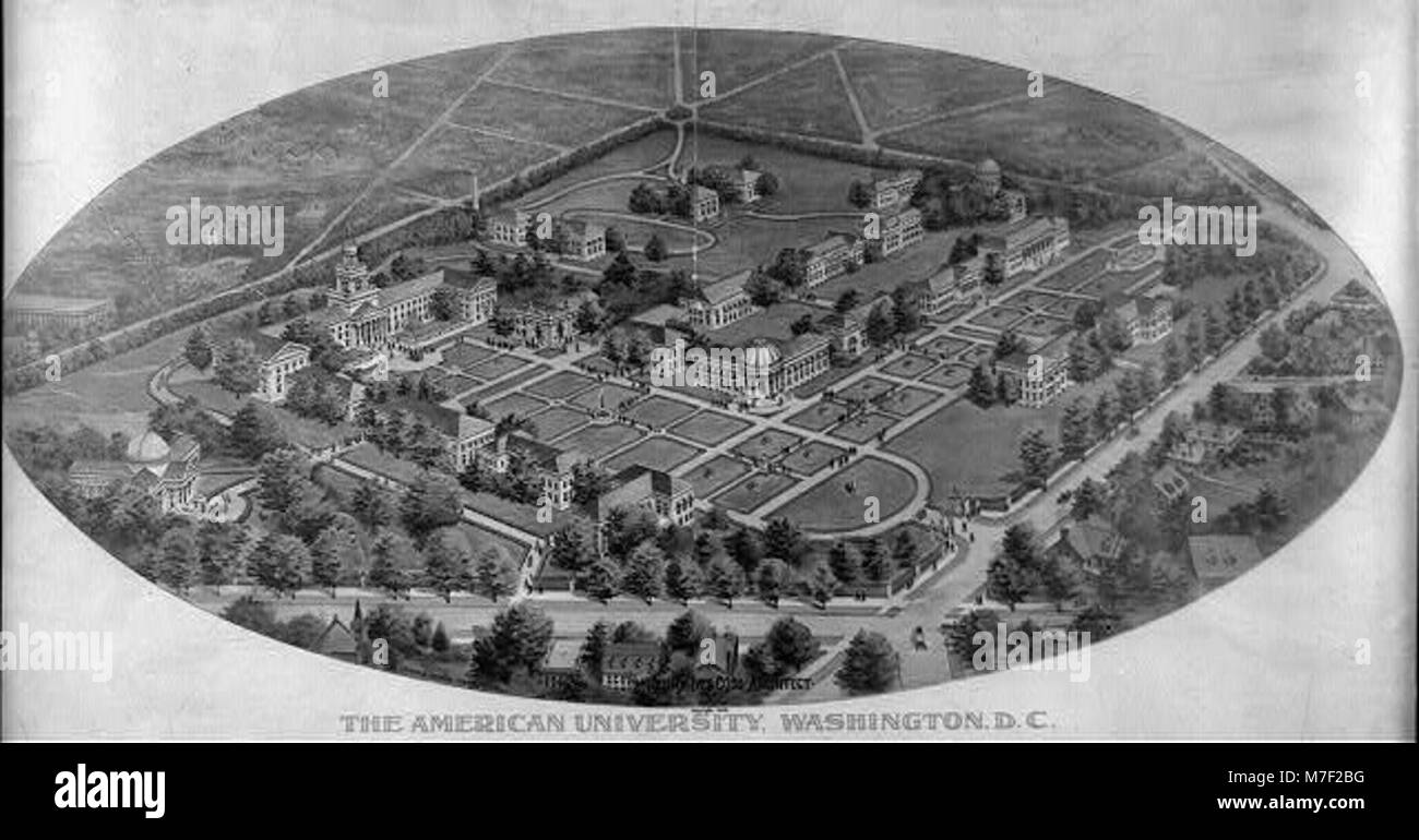 A photograph of the American University in Washington, D.C., showcasing ...