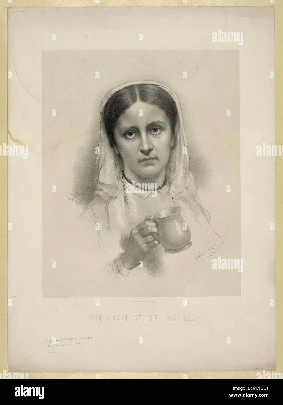 The 'Angel of the Hospital' is a symbolic figure representing care ...