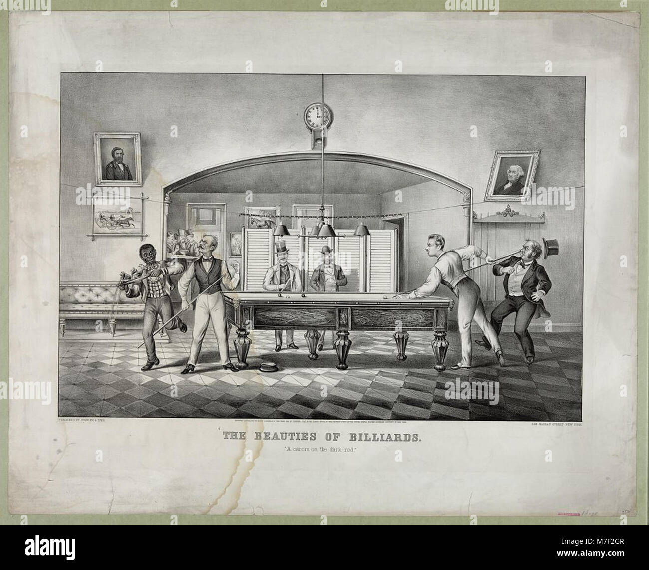 This image illustrates the art of billiards, specifically a carom shot ...