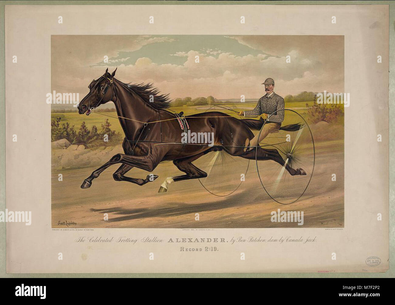 This image depicts the celebrated trotting stallion Alexander, sired by ...