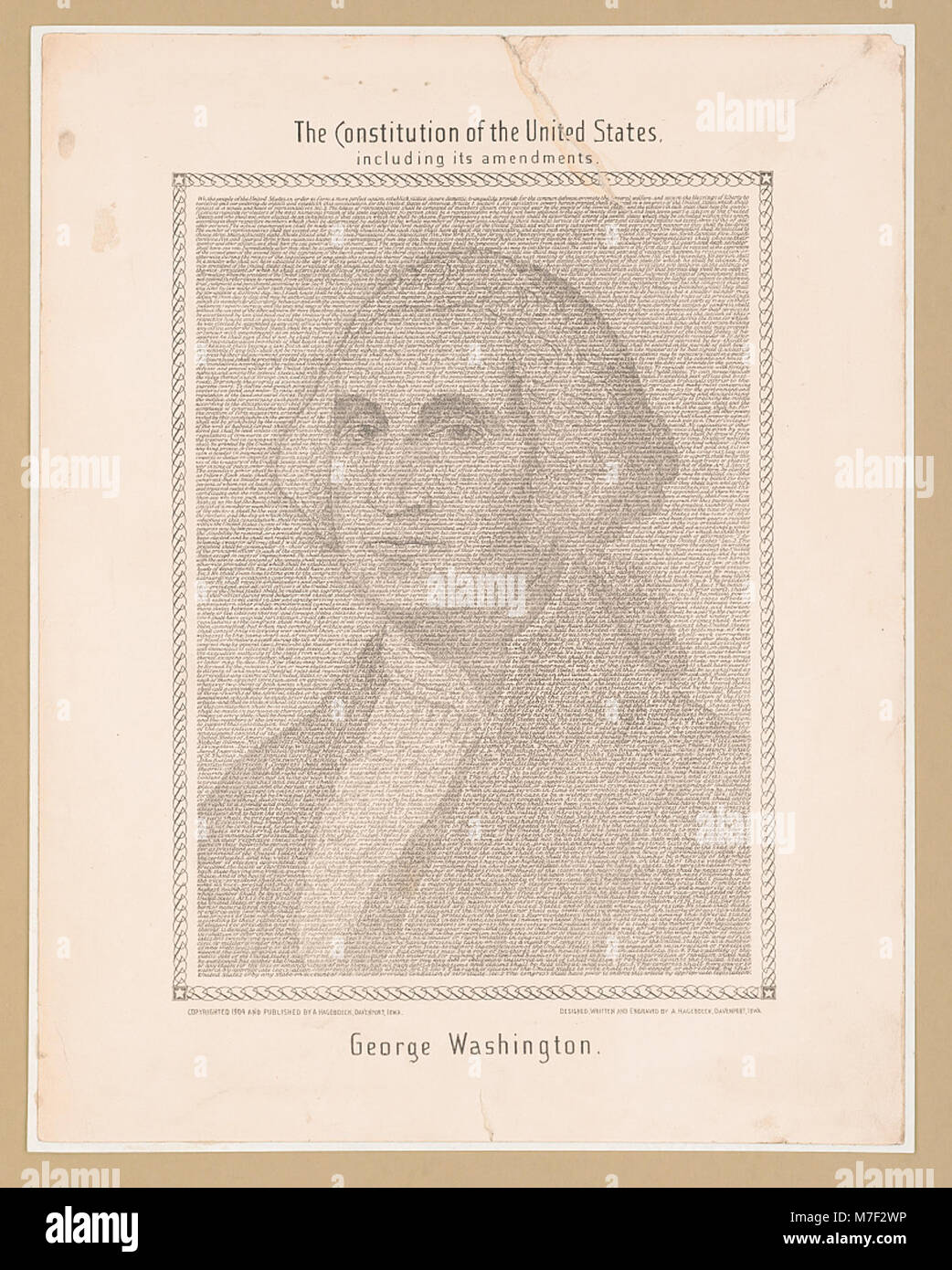 George washington copy of constitution hi-res stock photography and ...