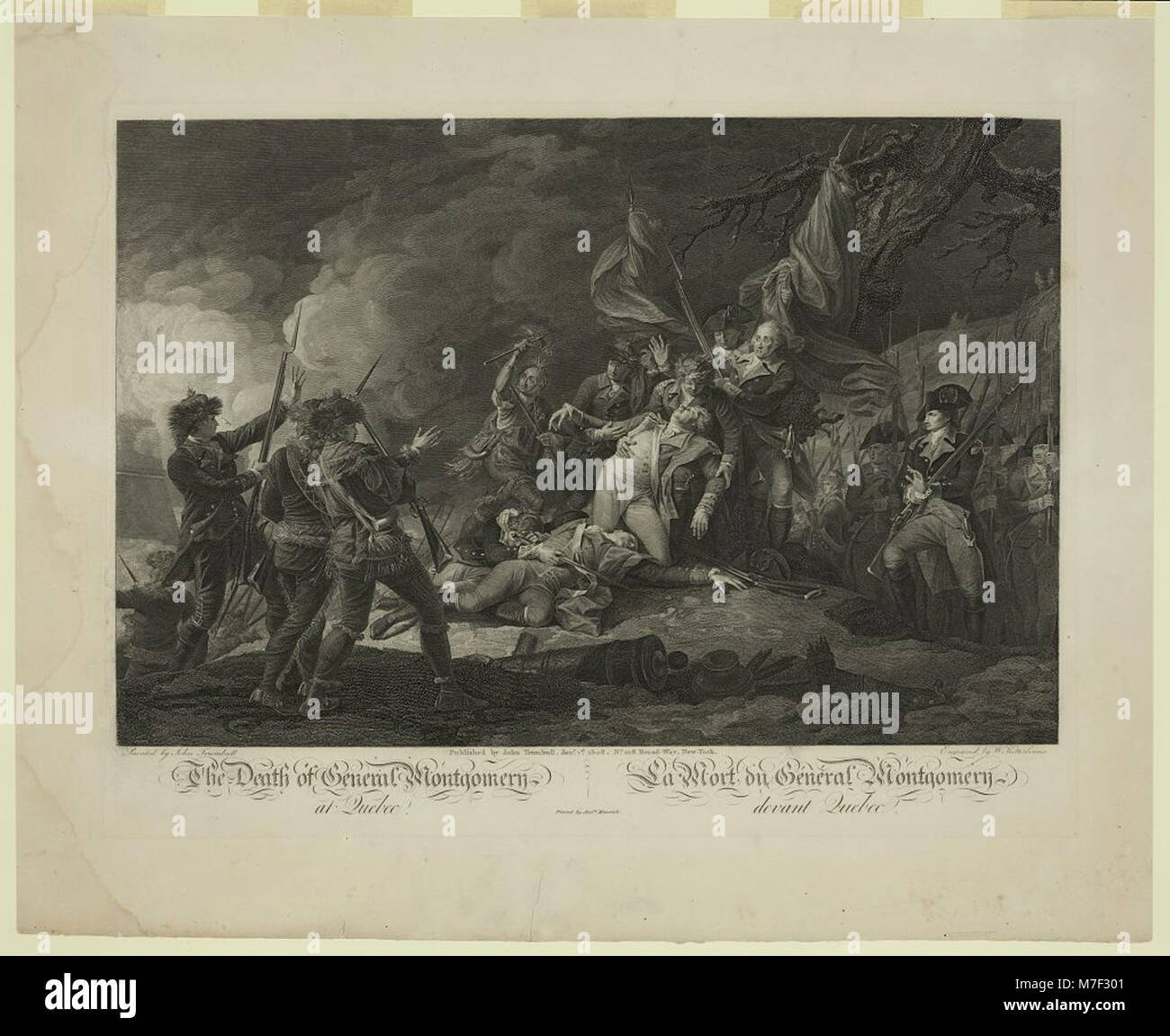 The death of General Montgomery at Quebec La mort du General Montgomery ...