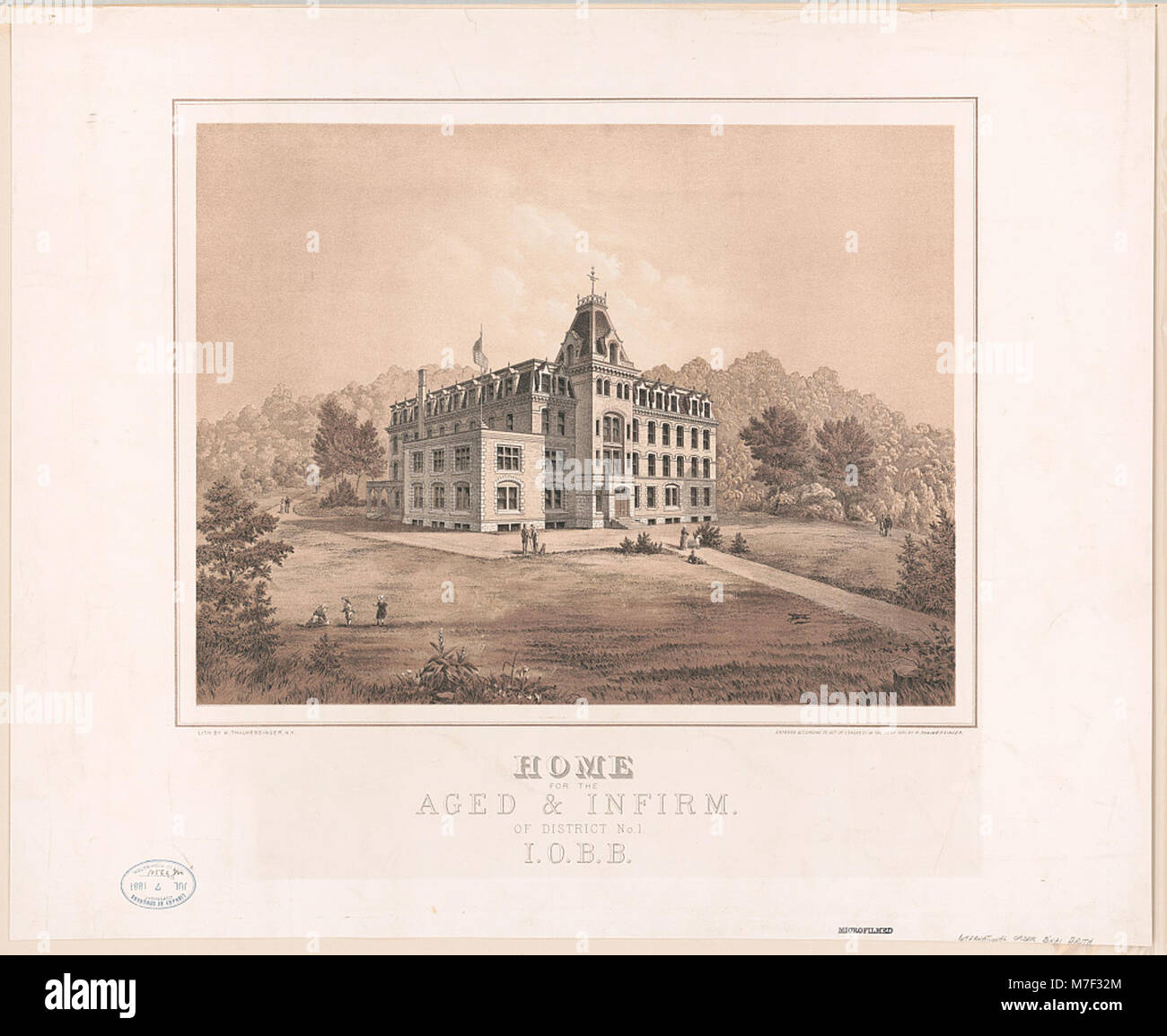 A photograph depicting the Home for the Aged and Infirm, District No. 1 ...