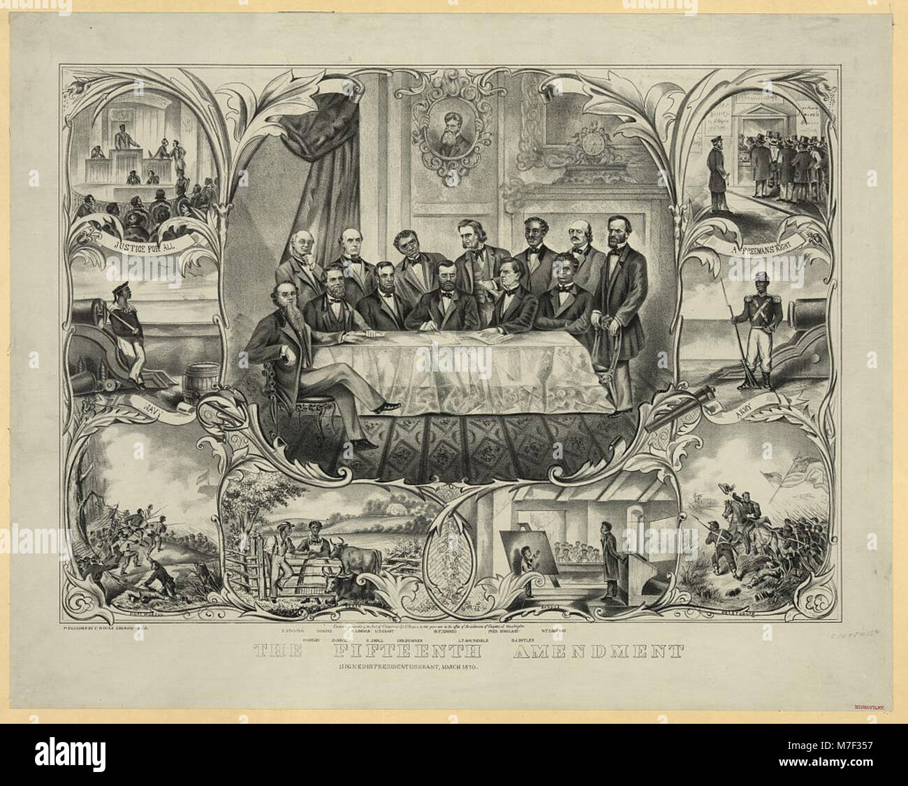 African american voting 1870 hi-res stock photography and images - Alamy