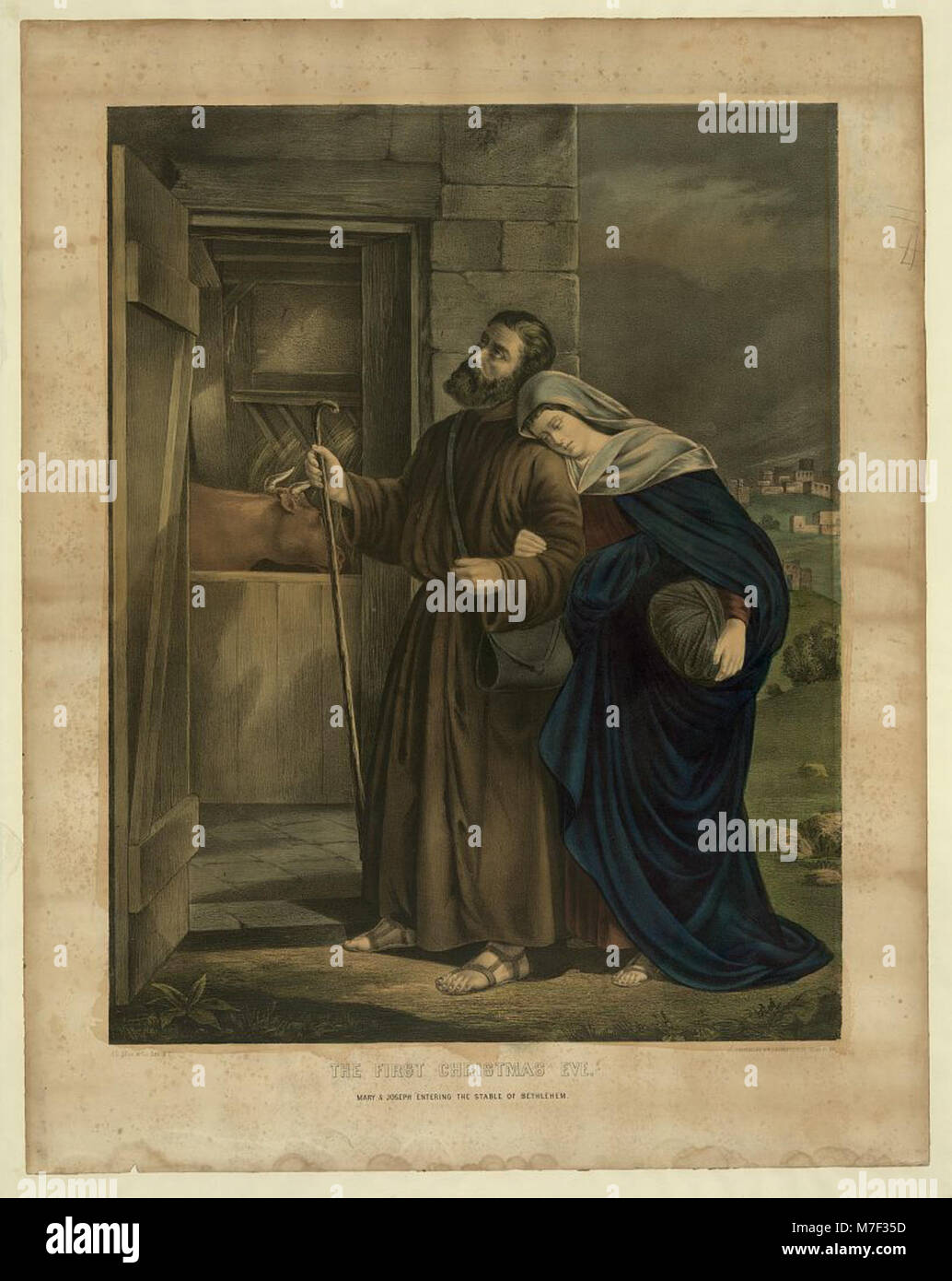 Mary and jesus in the stable hi-res stock photography and images - Alamy