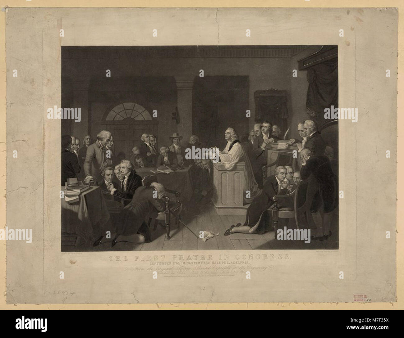 The first prayer in Congress - painted by T.H. Matteson ; engraved on ...