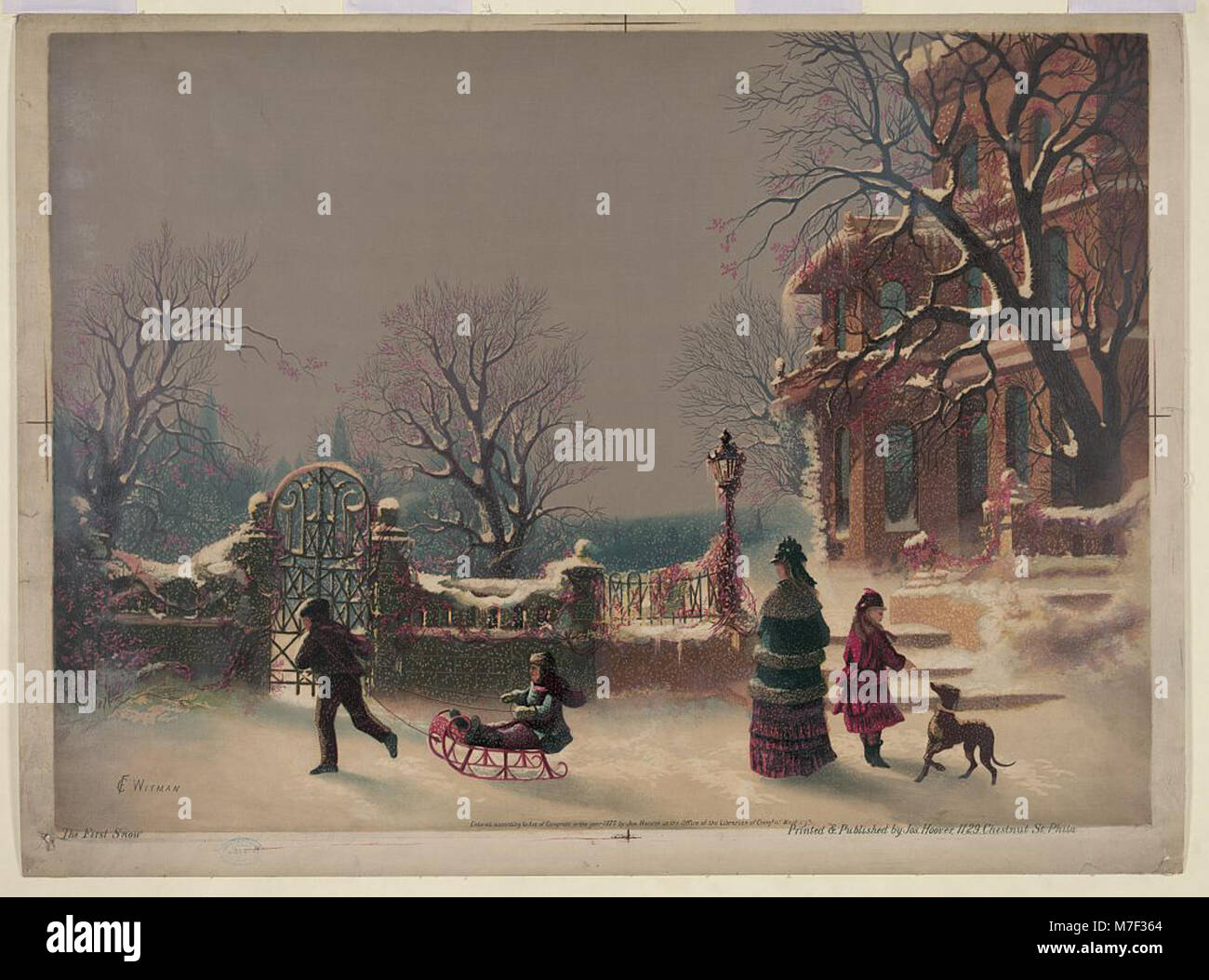 The first snow of the season blankets the landscape, marking the ...