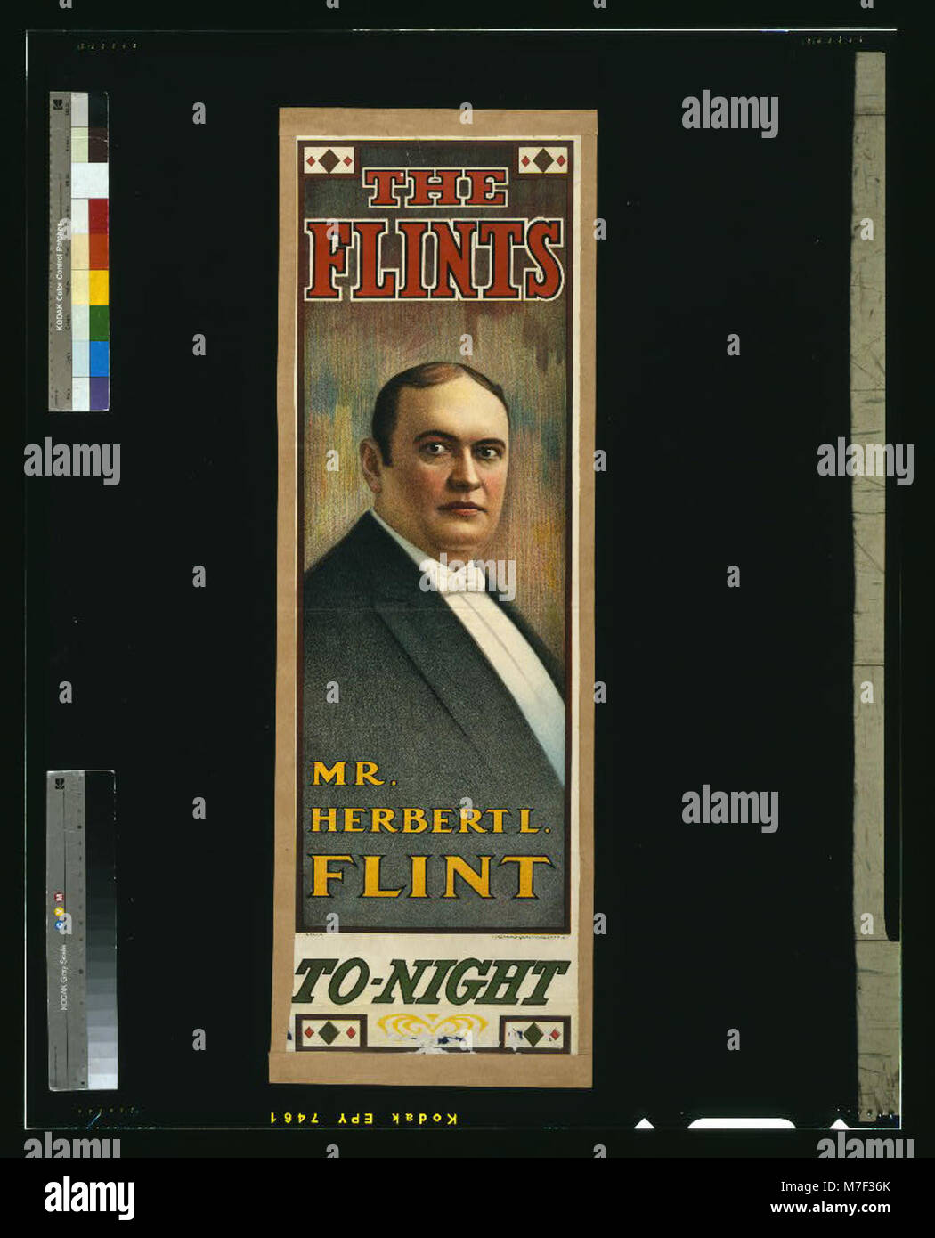 A title possibly related to a theatrical or social event, 'The Flints ...