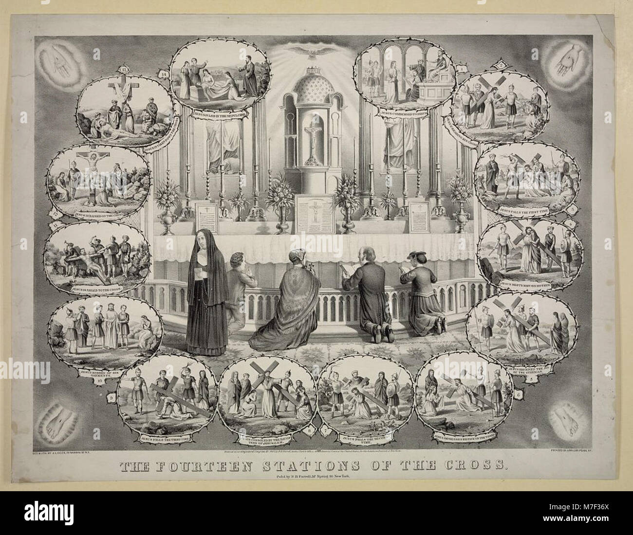 A depiction of the fourteen Stations of the Cross, an important ...