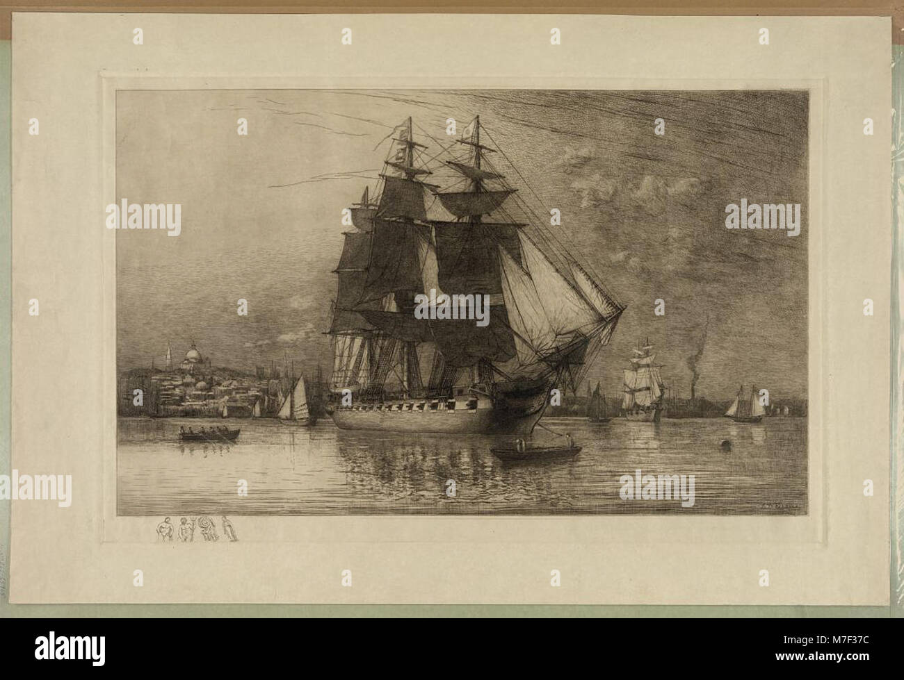 A depiction of the USS Constitution, a historic U.S. Navy frigate ...