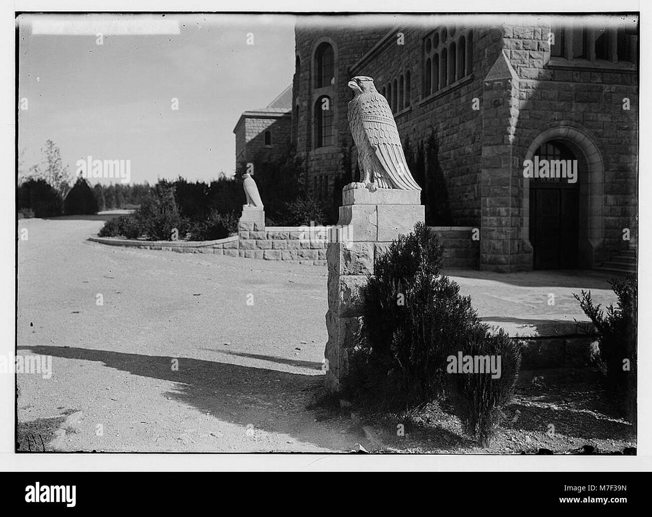 The Government House on Olivet features statues of eagles, symbolizing ...