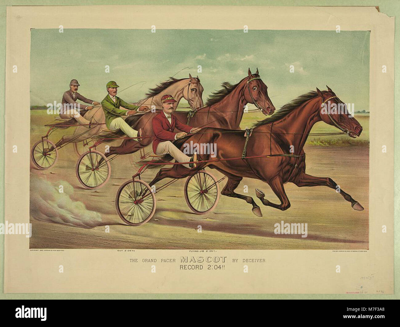 The image features the grand pacer horse, Mascot, bred by the sire ...