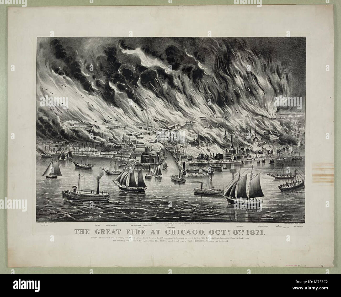 Great chicago fire 1871 hi-res stock photography and images - Alamy